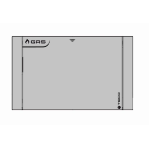 Placca chiusura gas 135x90 silver per valvole TECO B01 installazioni civili